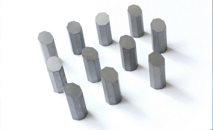 Octagonal Tungsten Carbide Button Inserts Size Customized For Mining Tools